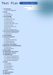 Test Plan Template - testRigor AI-Based Automated Testing Tool