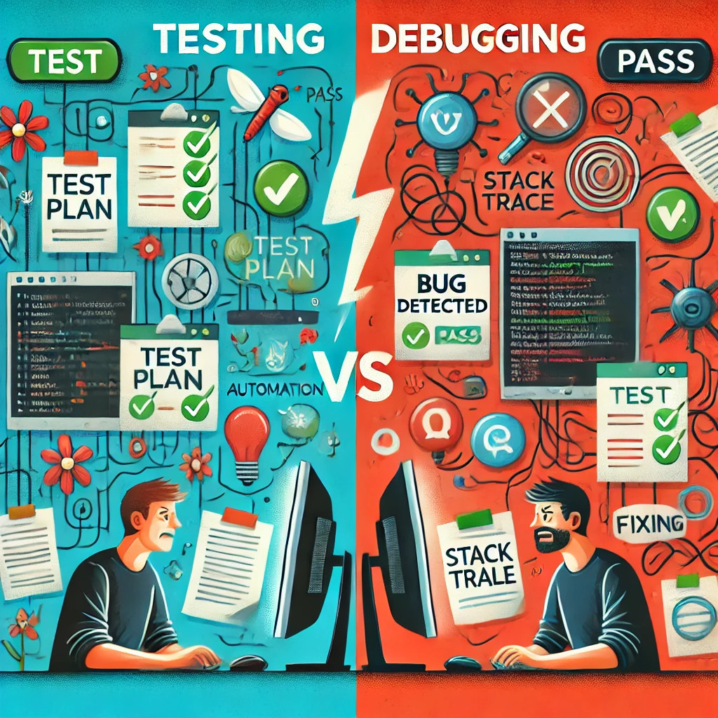 Testing vs Debugging - testRigor AI-Based Automated Testing Tool Testing vs Debugging - testRigor AI-Based Automated Testing Tool
