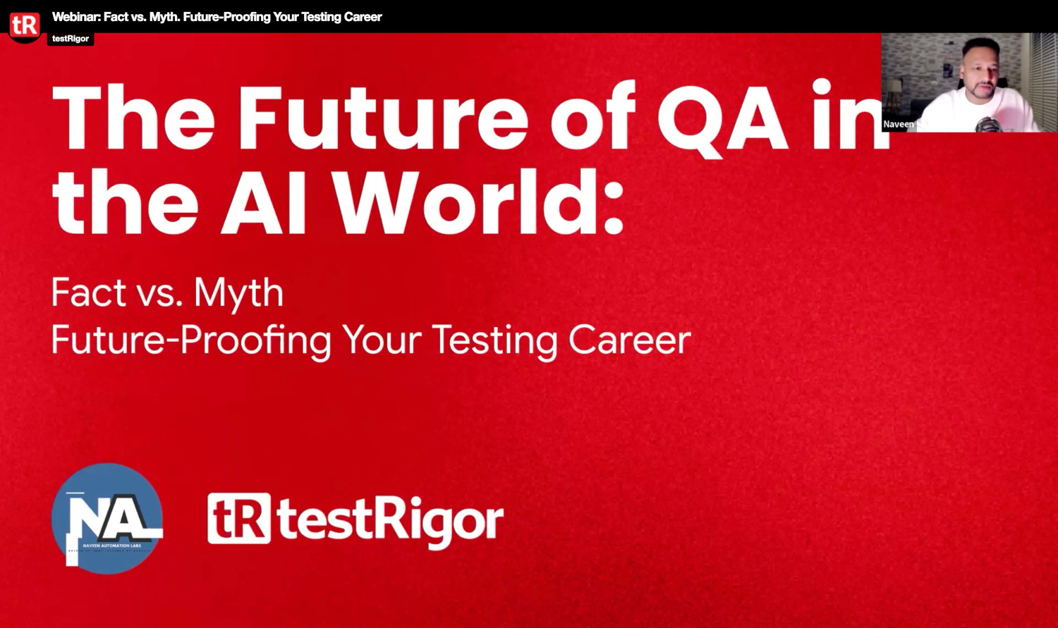 testRigor Webinar: The Future of QA in the AI World - testRigor AI ...